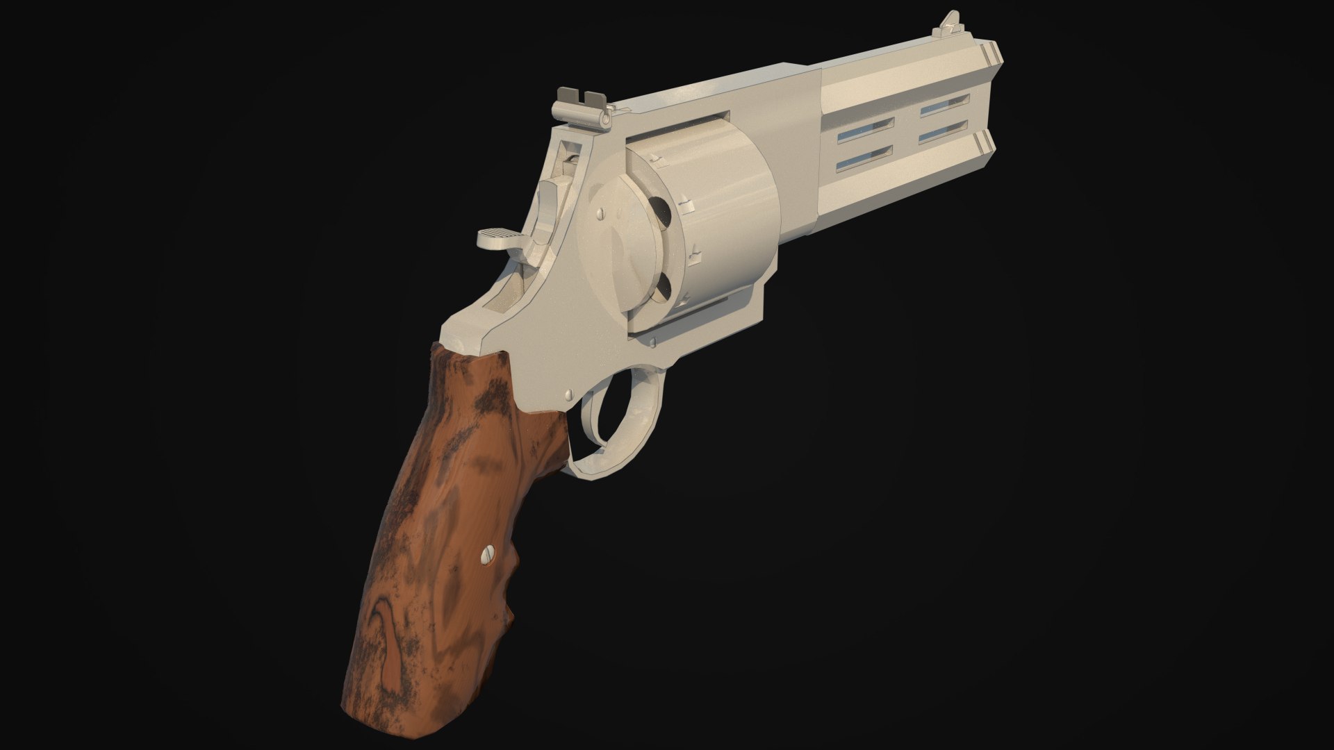 12-shot Revolver 3D Model - TurboSquid 2391550