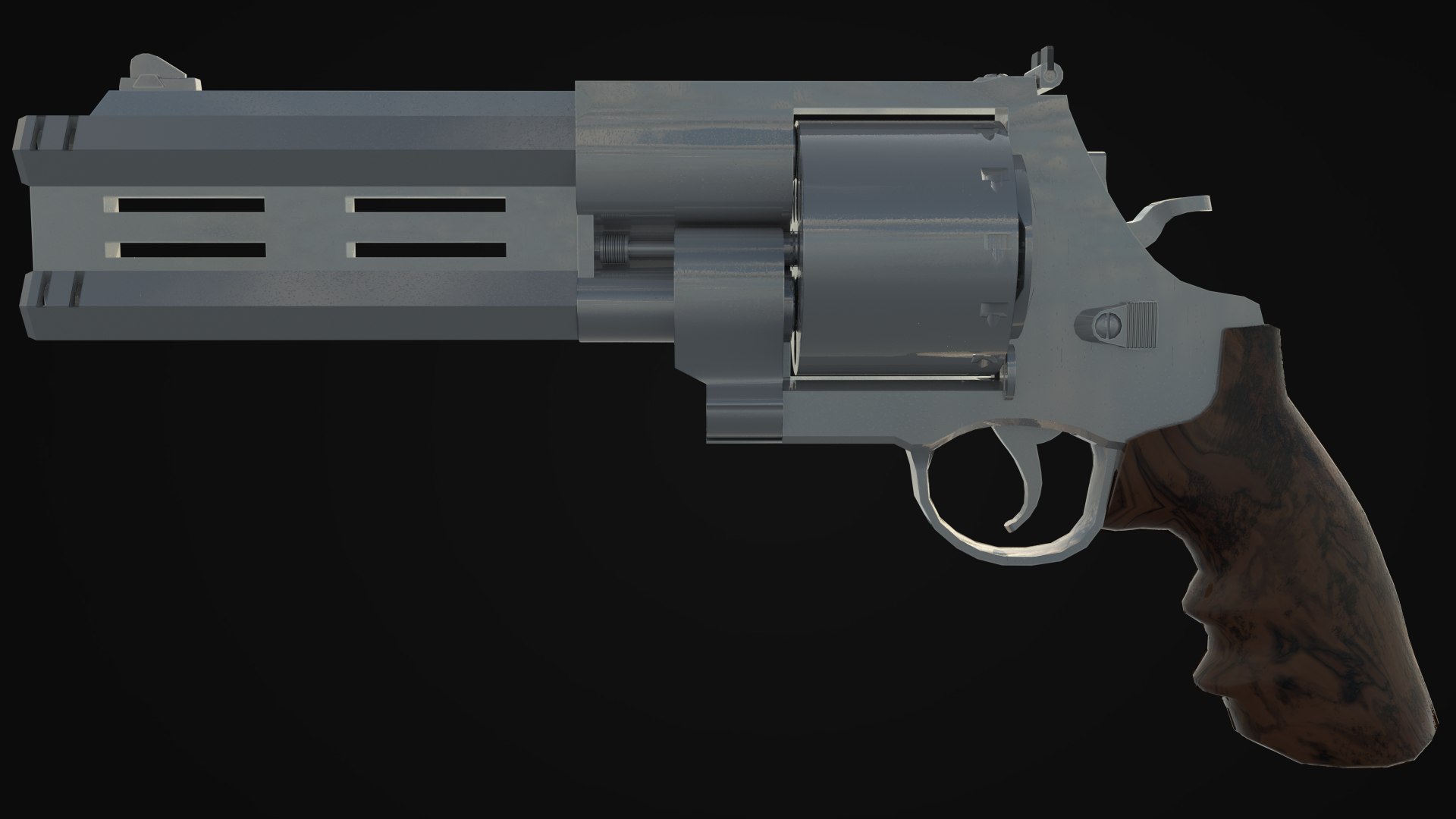 12-shot Revolver 3D Model - TurboSquid 2391550