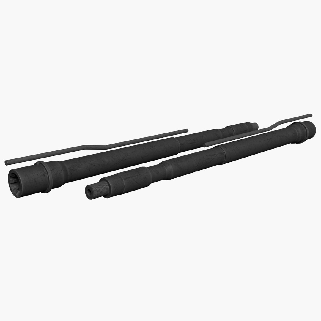 3D AR-15 Mid-Length Socom Profile Barrel - TurboSquid 2080471