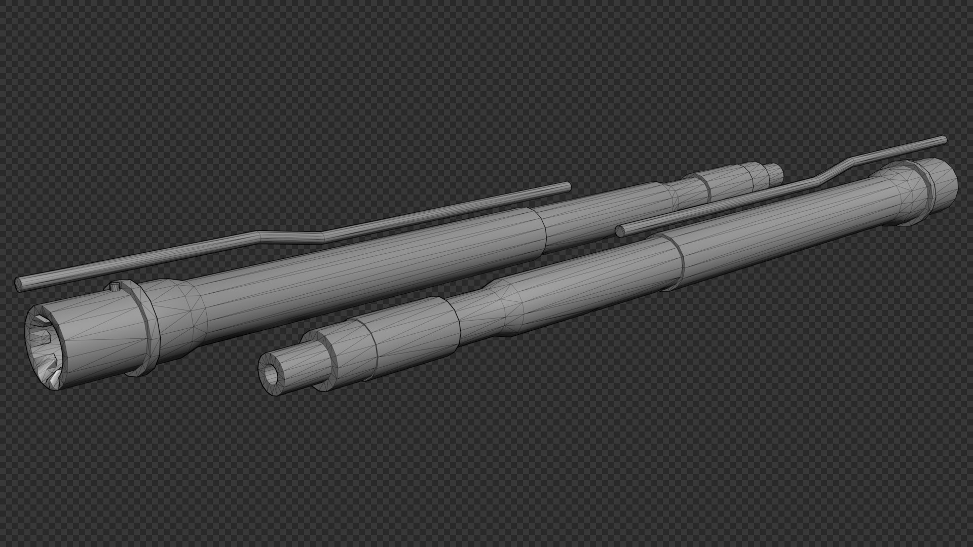 3D AR-15 Mid-Length Socom Profile Barrel - TurboSquid 2080471