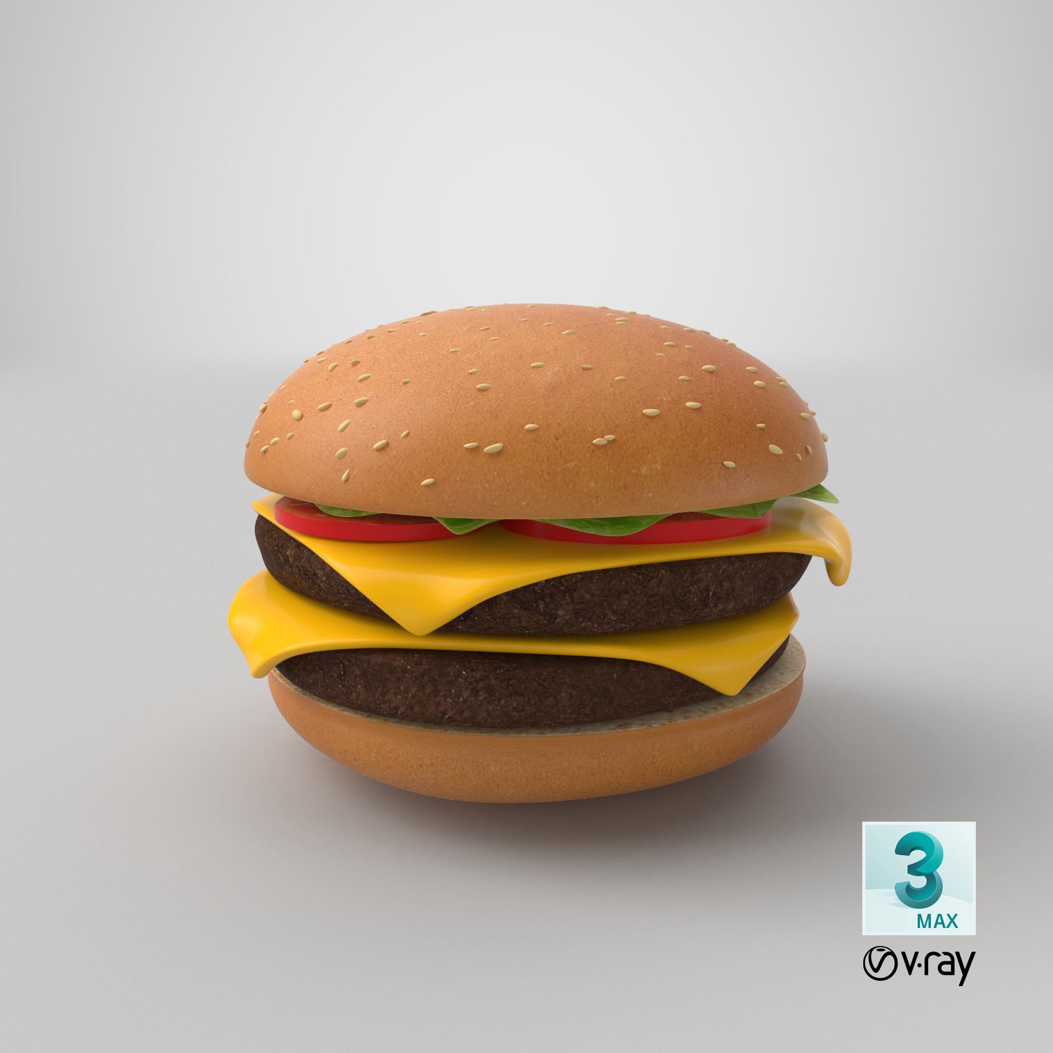 3D burger sandwich - TurboSquid 1341462