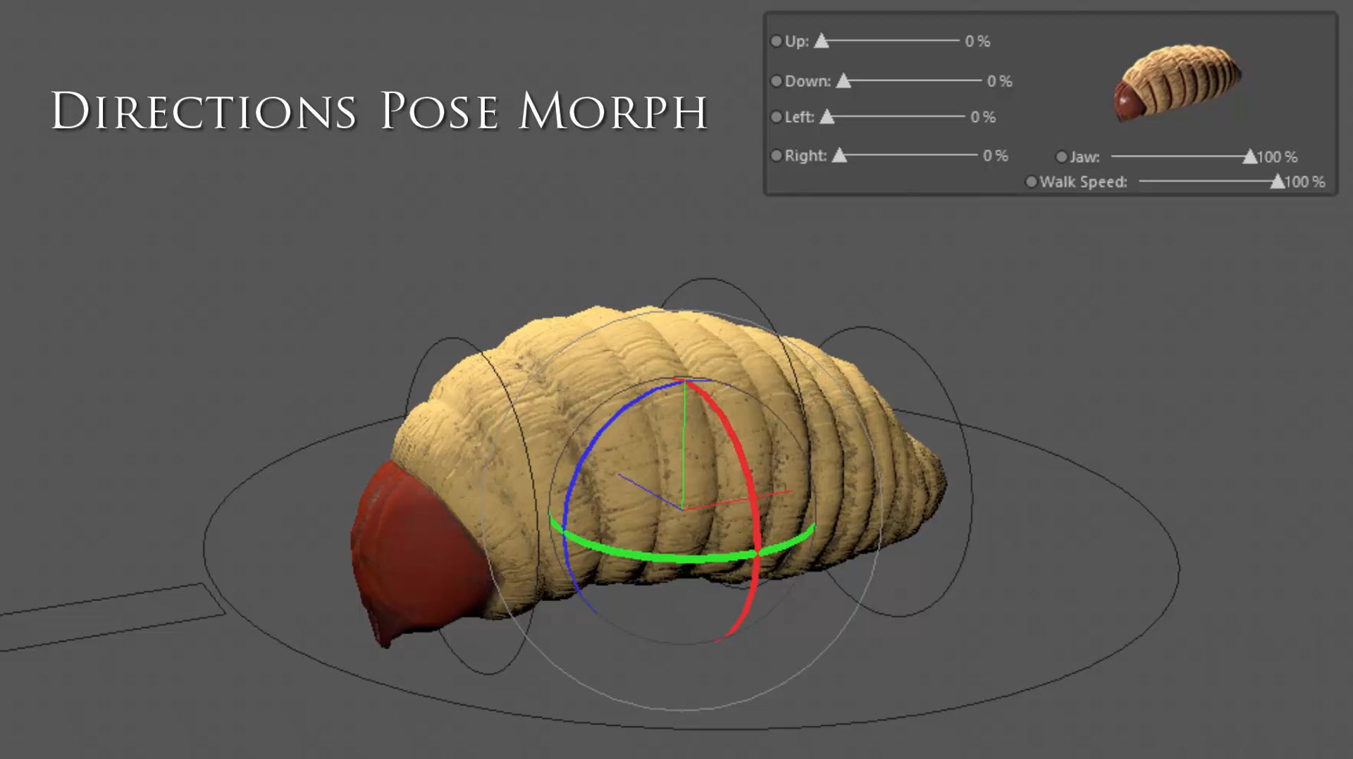 3D Model Red Palm Weevil Larvae - TurboSquid 1174216