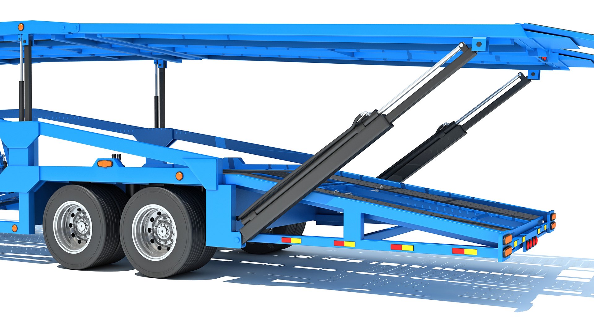 Car Hauler Trailer Semi Truck 3D Model - TurboSquid 2262920