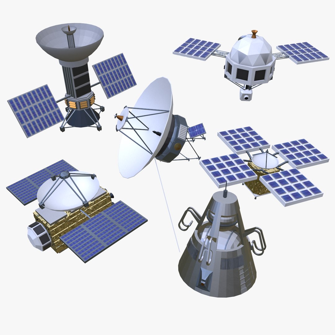 3D Low Poly Space Probe Collection Model - TurboSquid 2270296