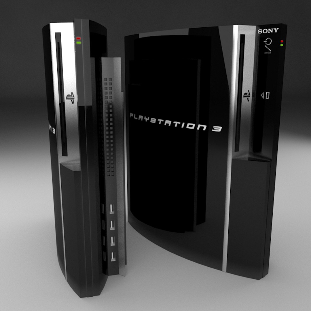 Realistic Playstation 3 3d Model