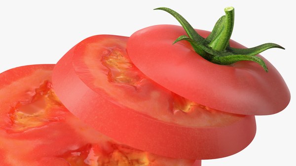 modelo 3d Tomate En Rodajas Acostado - TurboSquid 1958509
