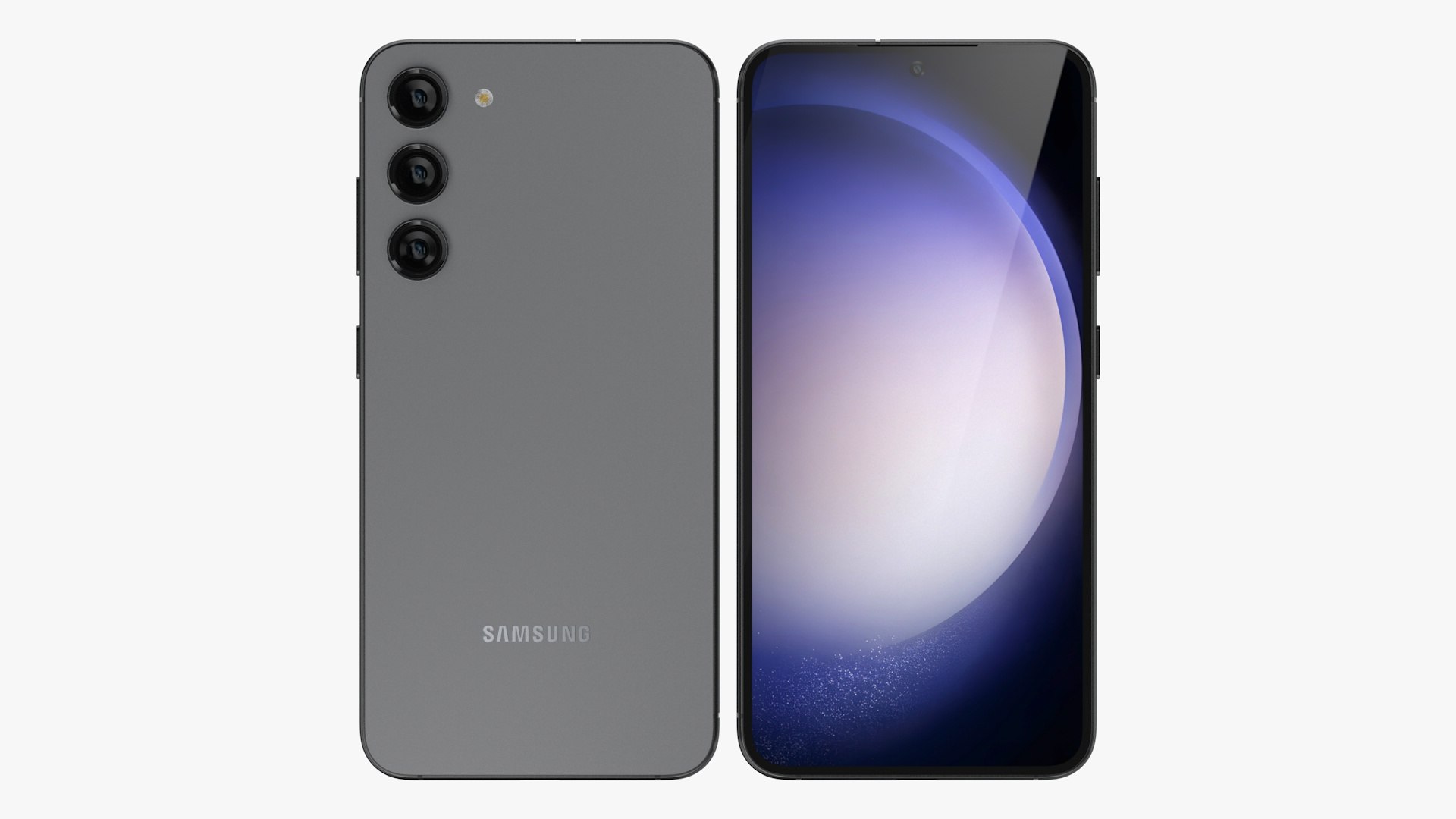 Samsung Galaxy S23 Plus Gray 3D model - TurboSquid 2027557