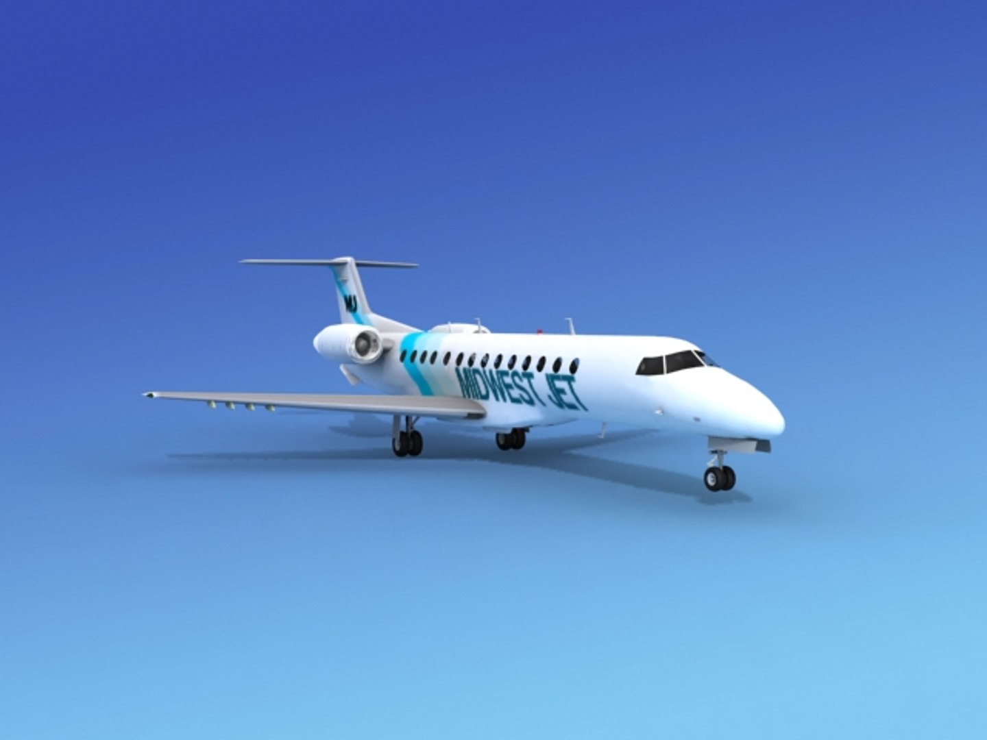 Embraer Erj Jets 3d Model