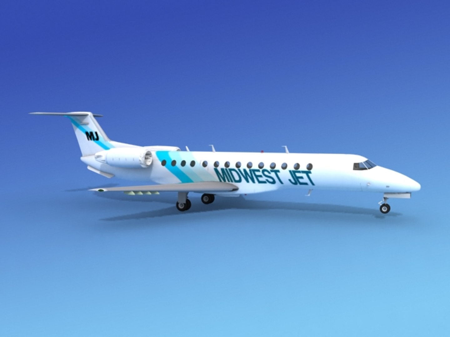 Embraer Erj Jets 3d Model