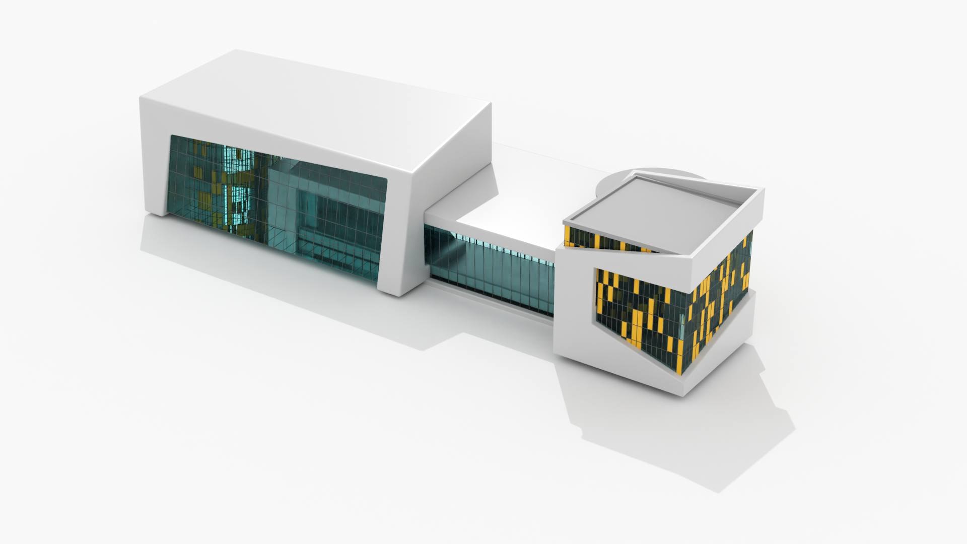 Factory building architecture 3D model - TurboSquid 1676176