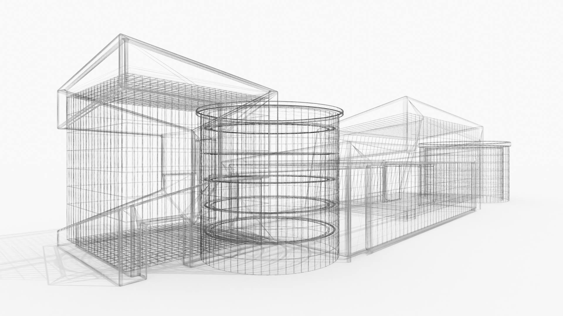 Factory building architecture 3D model - TurboSquid 1676176