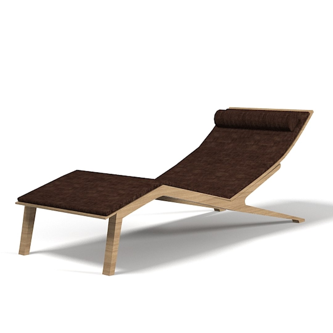 3d Chaise Lounge Longue Model