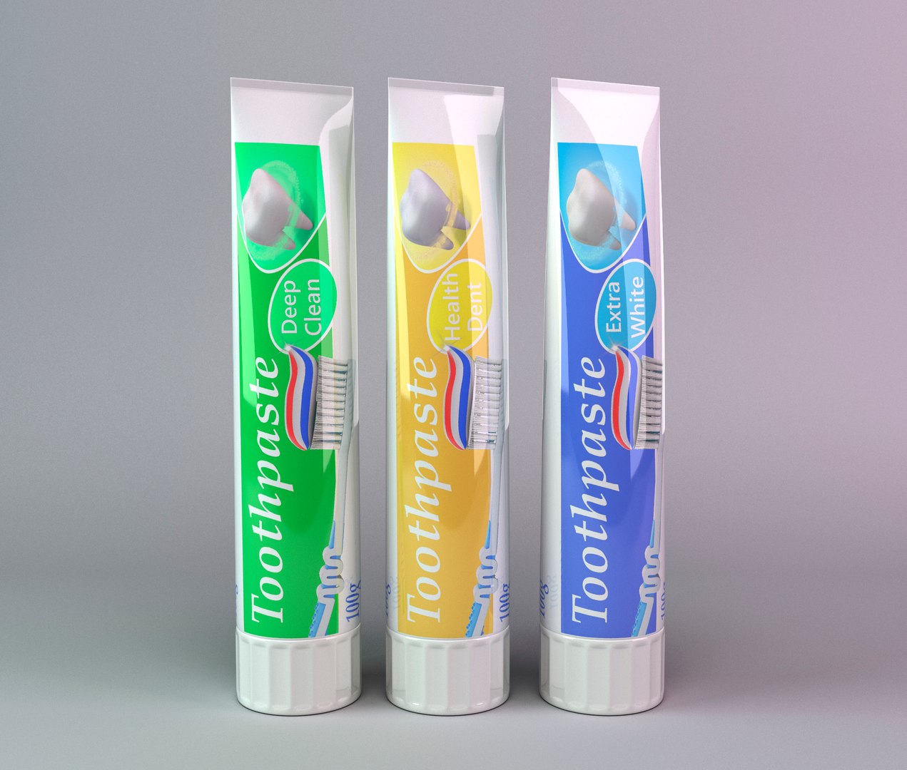 3D Tube Toothpaste Model - TurboSquid 1692765