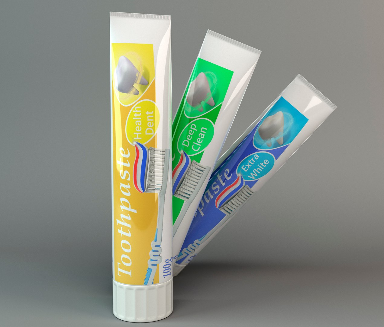 3D Tube Toothpaste Model - TurboSquid 1692765