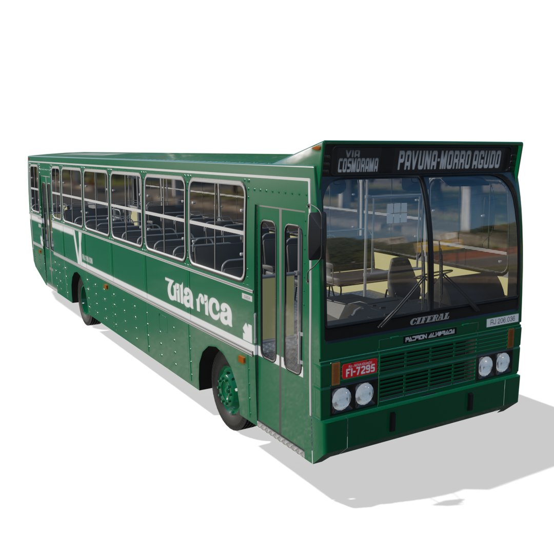 Onibus Ciferal Padron 3D Model - TurboSquid 1682704