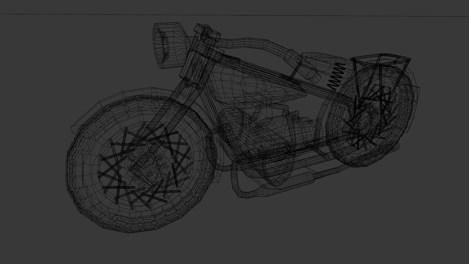 3D Model Low Poly Motorcycle - TurboSquid 2260494