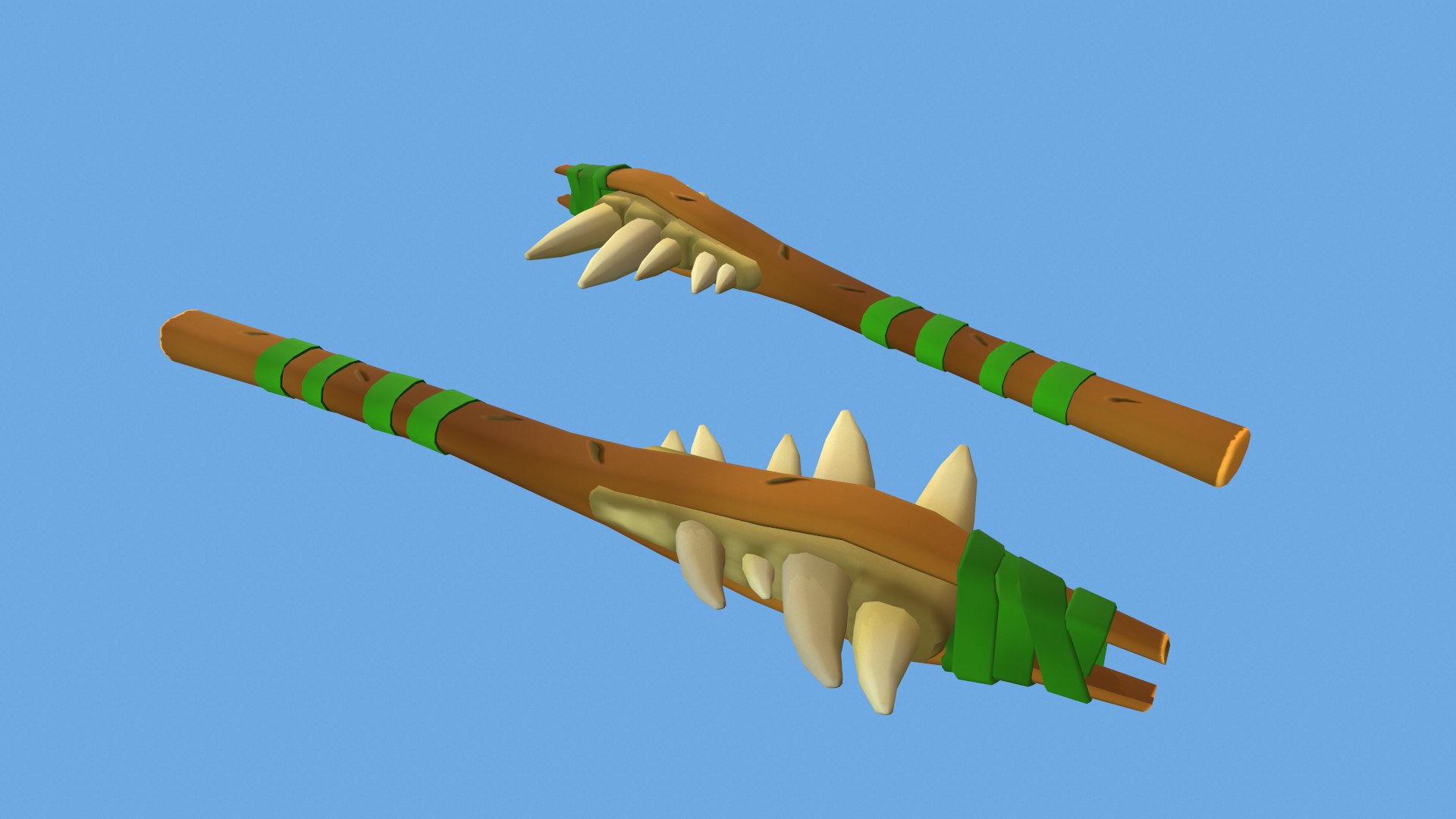 3D Bone Weapon Low Poly Toon Style Model - TurboSquid 1924640