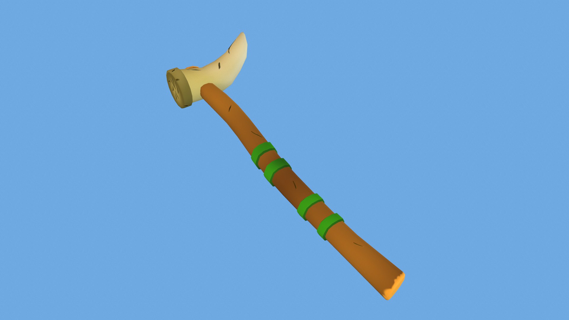 3D Bone Weapon Low Poly Toon Style Model - TurboSquid 1924640