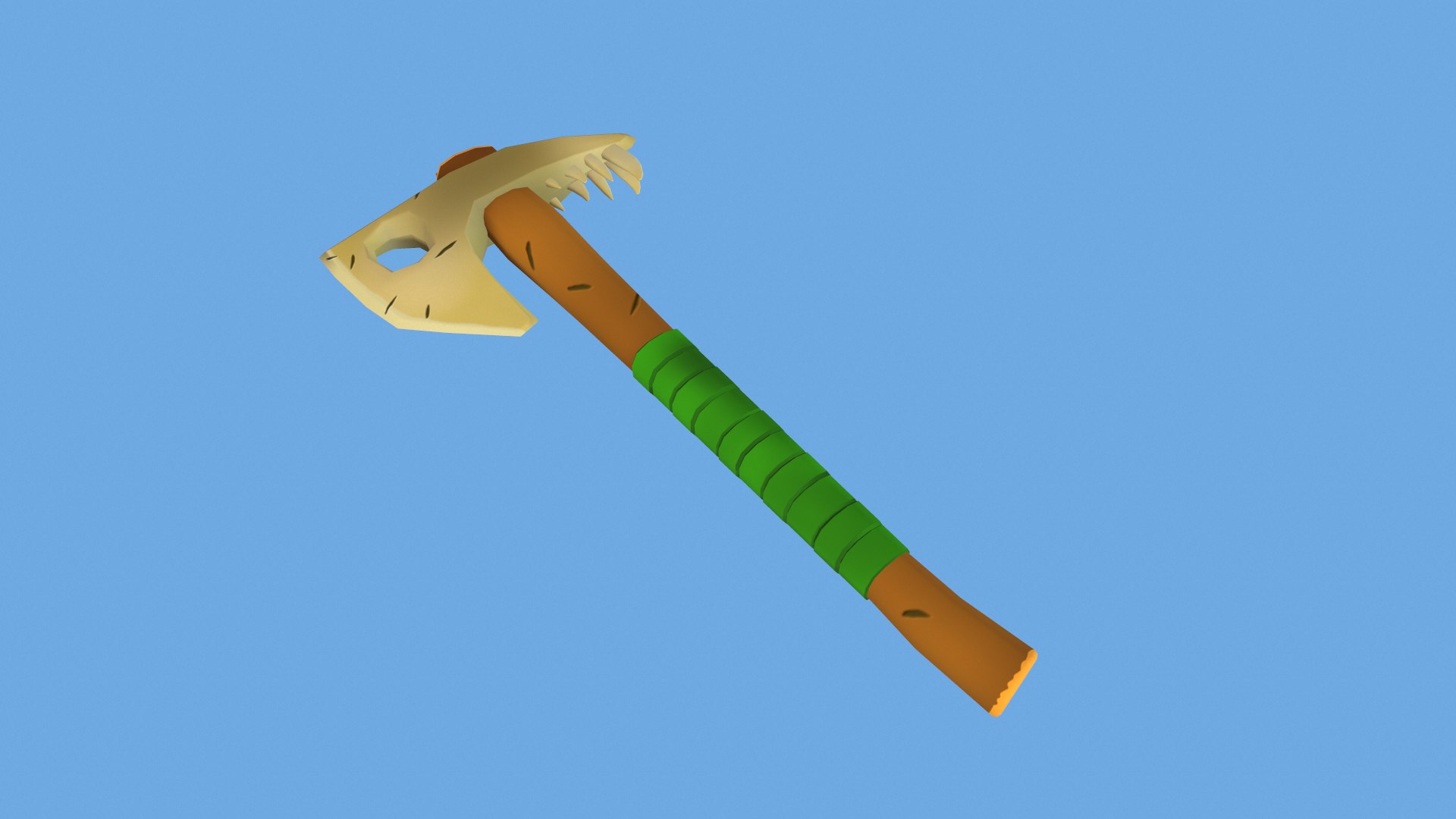 3D Bone Weapon Low Poly Toon Style Model - TurboSquid 1924640