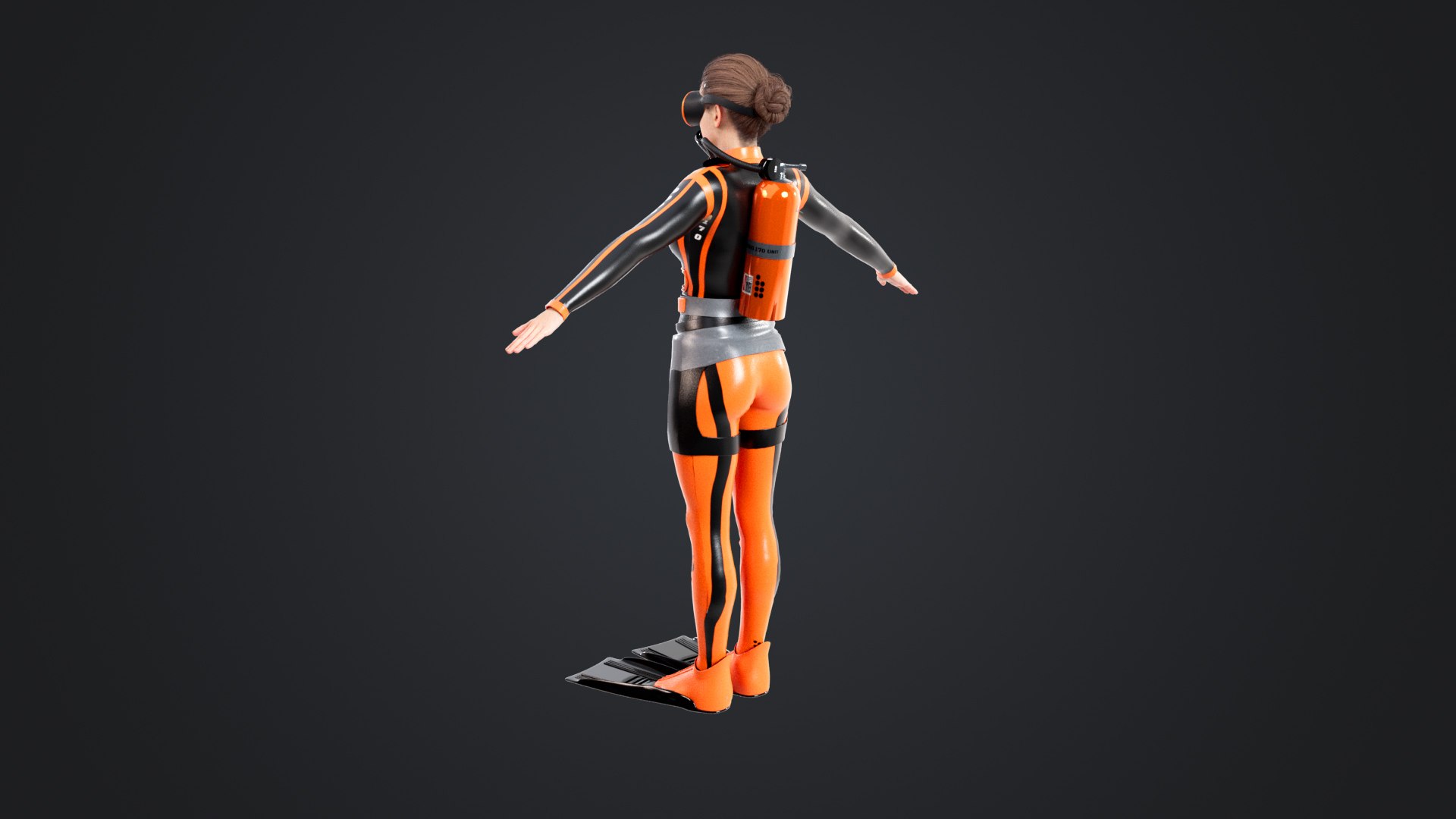 3D Scuba Diver Diving Suit - TurboSquid 2316700