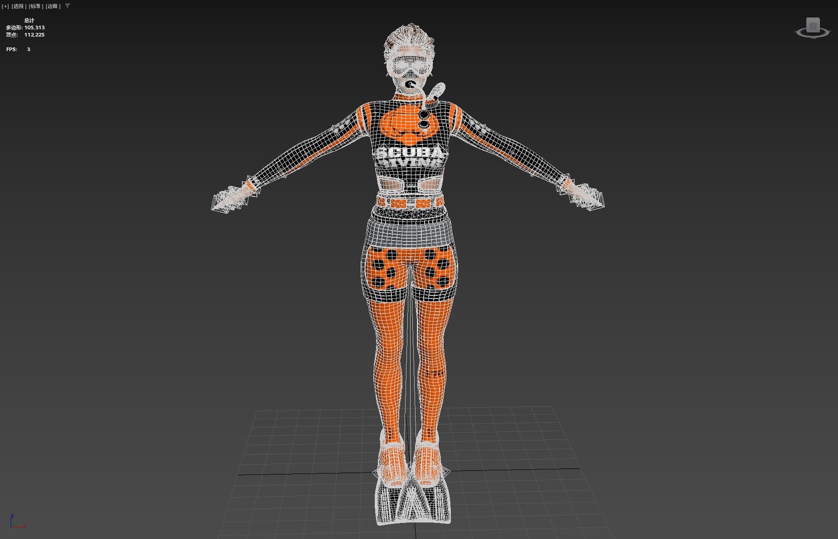 3D Scuba Diver Diving Suit - TurboSquid 2316700