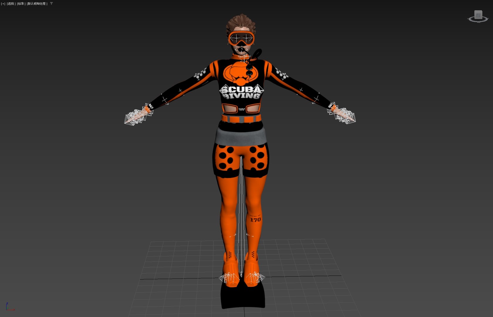 3D Scuba Diver Diving Suit - TurboSquid 2316700