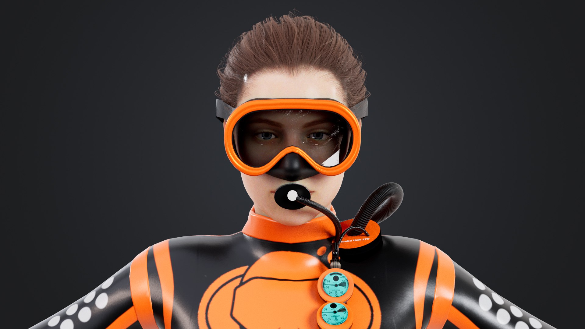3D Scuba Diver Diving Suit - TurboSquid 2316700