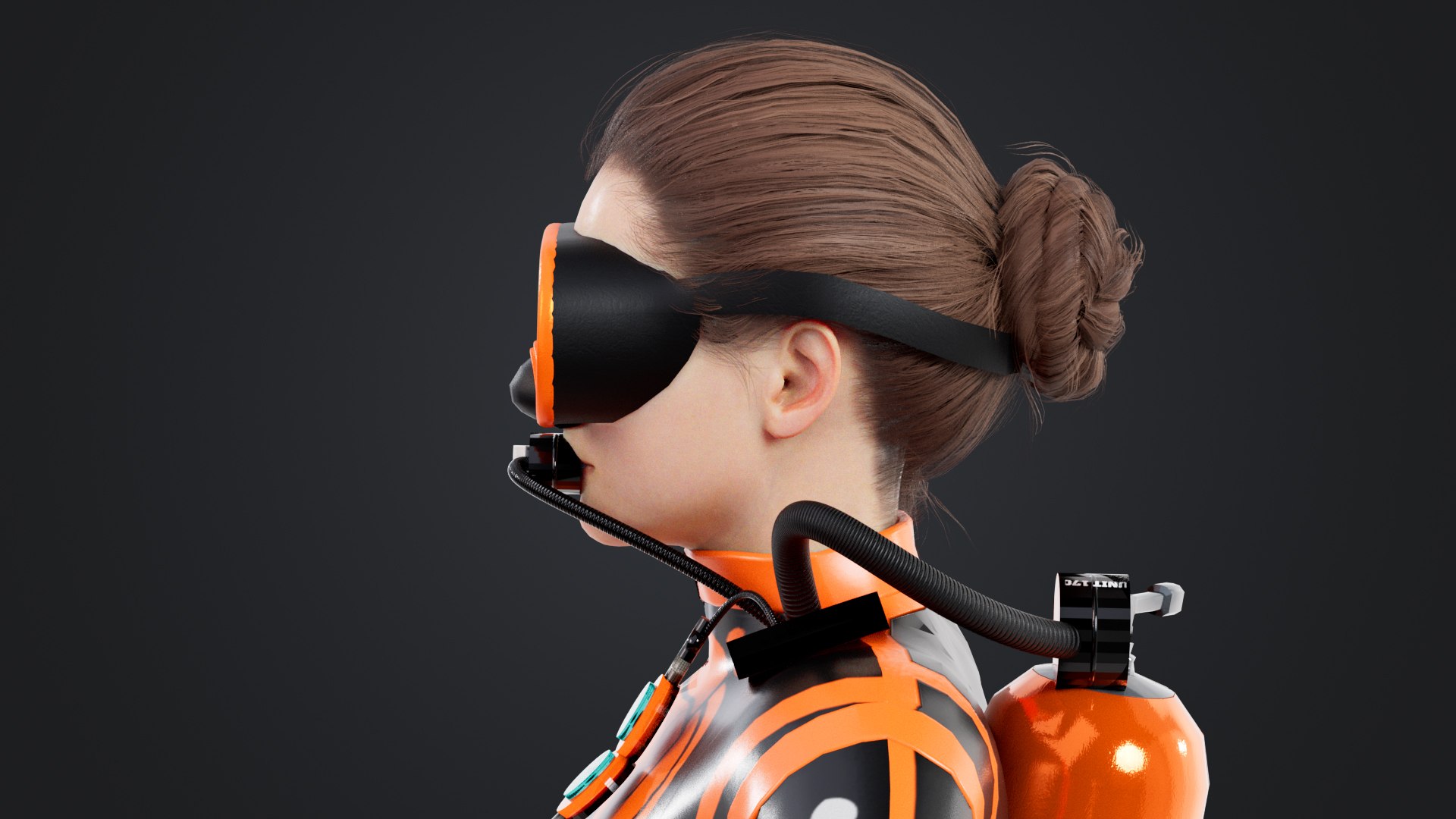 3D Scuba Diver Diving Suit - TurboSquid 2316700