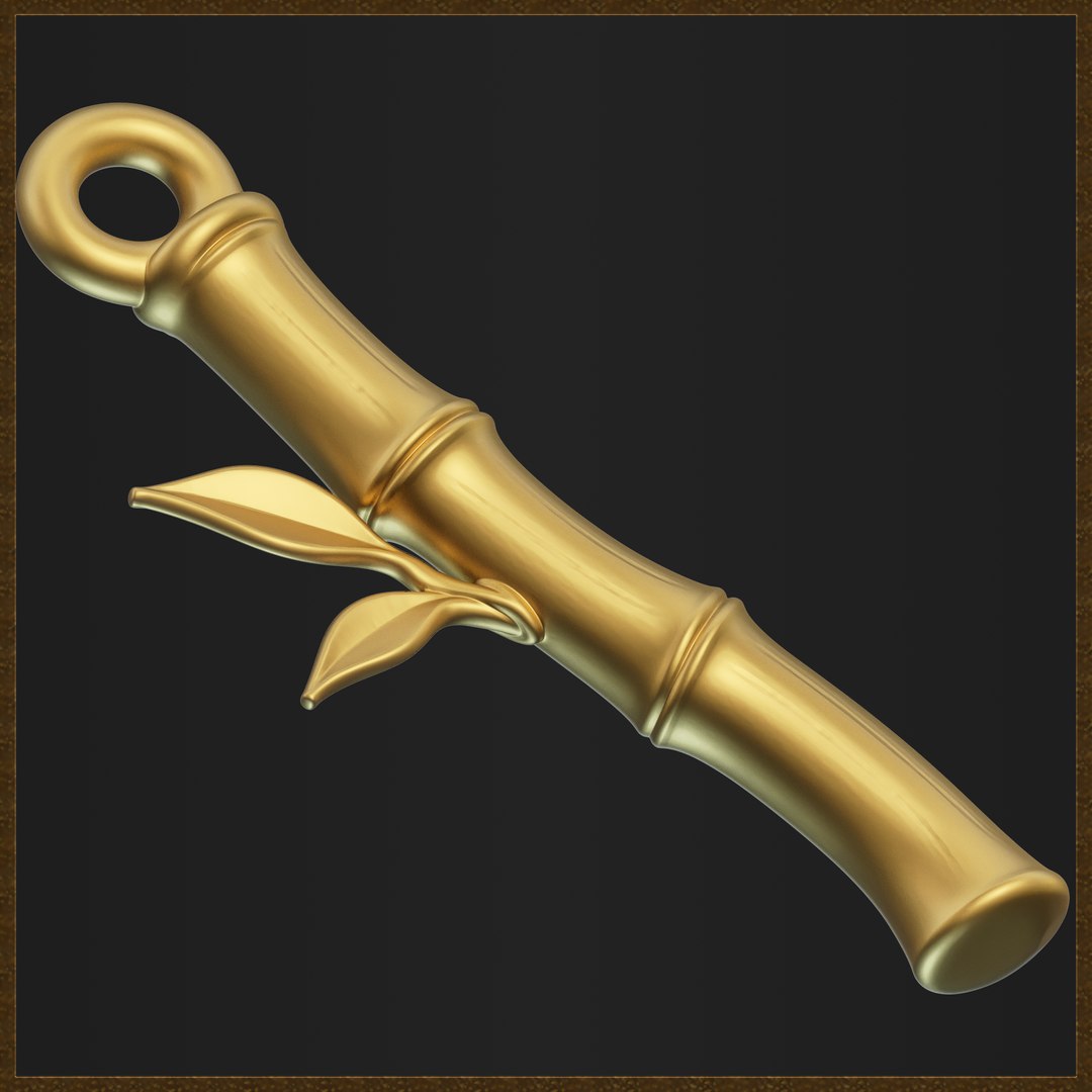 3D Stylized Bamboo For 3D Printing And Jewelry Design Model ...