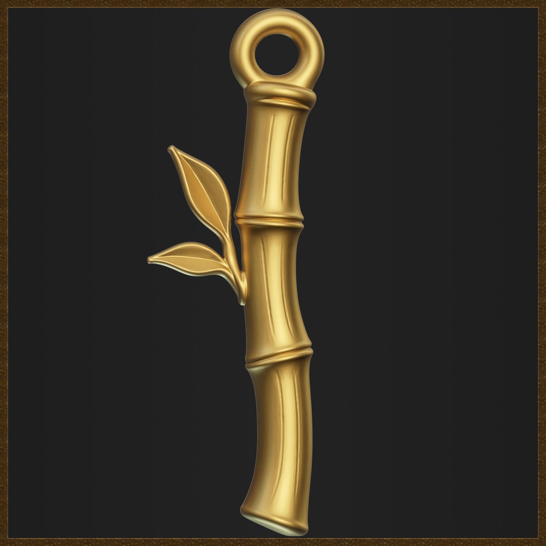 3D Stylized Bamboo For 3D Printing And Jewelry Design Model ...