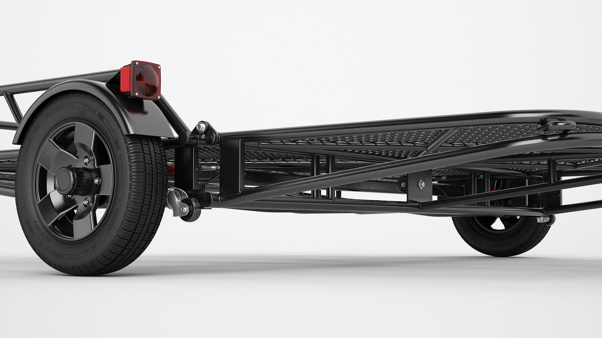 3D Stand-Up Utility Trailer 01 model - TurboSquid 2110246