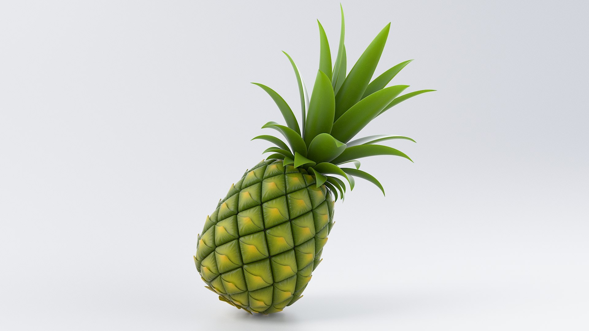 Cartoon Pineapple 3D Model - TurboSquid 2099040