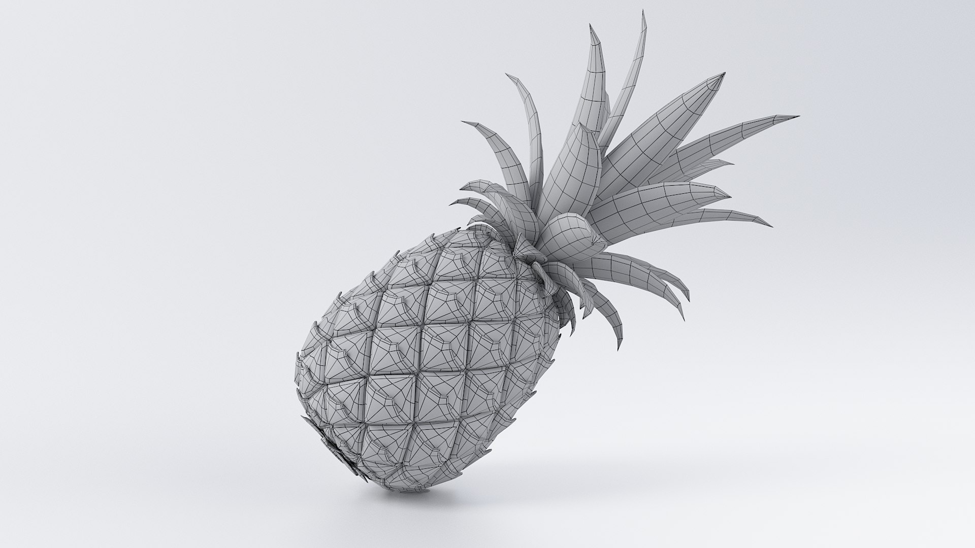 Cartoon Pineapple 3D Model - TurboSquid 2099040