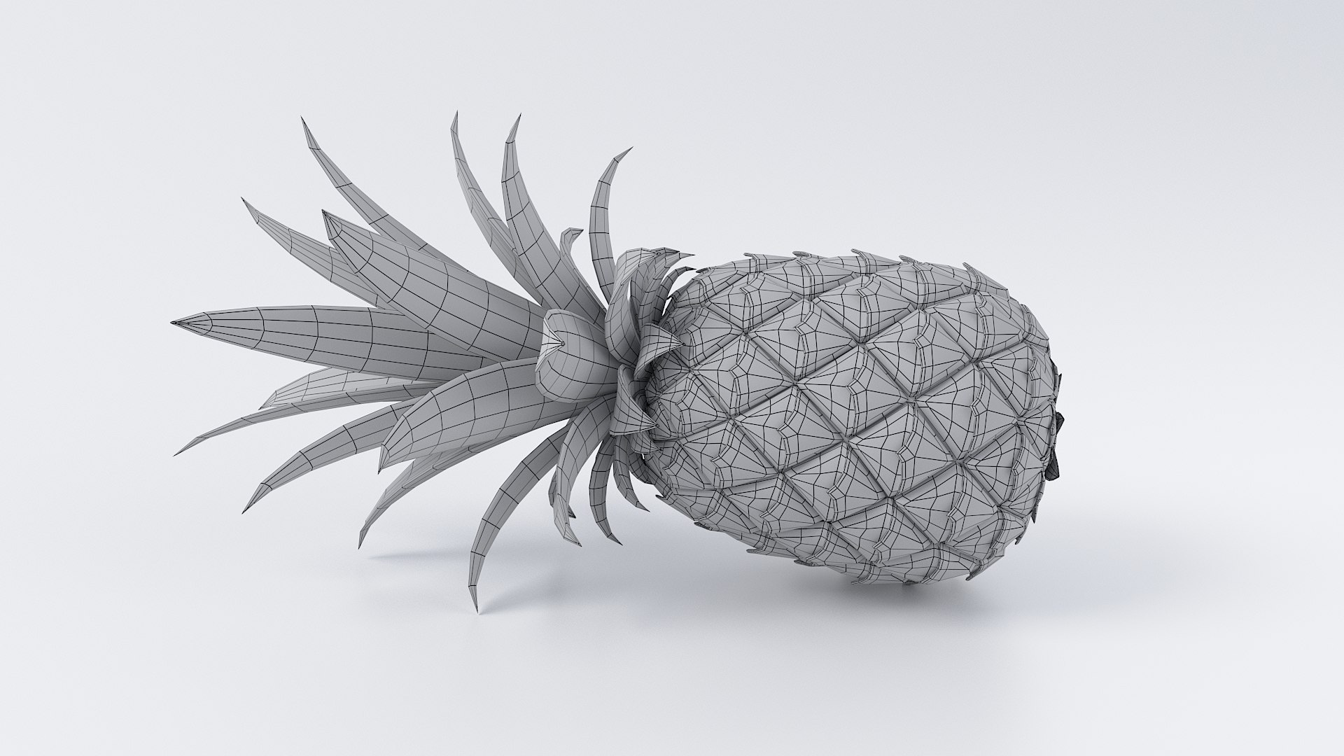 Cartoon Pineapple 3D Model - TurboSquid 2099040