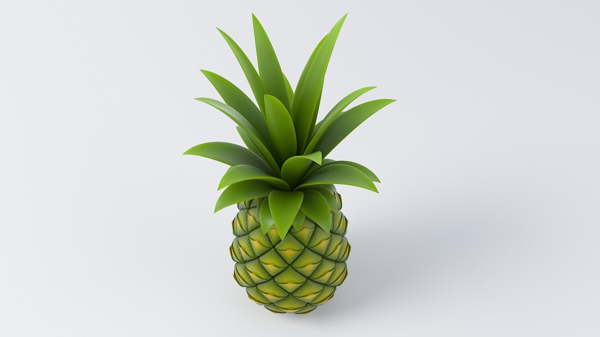 Cartoon Pineapple 3D Model - TurboSquid 2099040