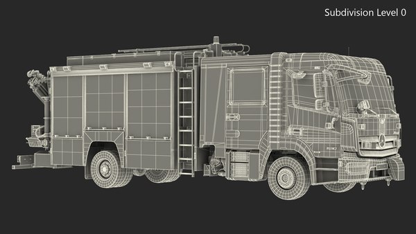 메르세데스 벤츠 Atego 1530 Firetruck Rigged 3D 모델 - TurboSquid 1683463