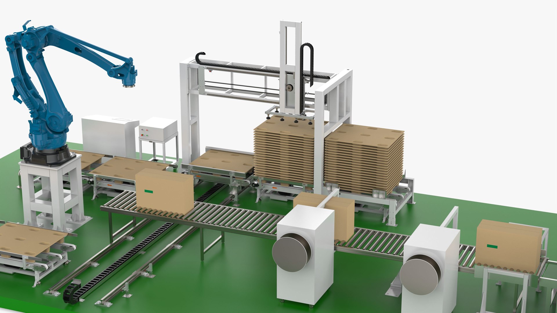 Fully Automatic Air Conditioners Packaging Line 3D Model - TurboSquid ...