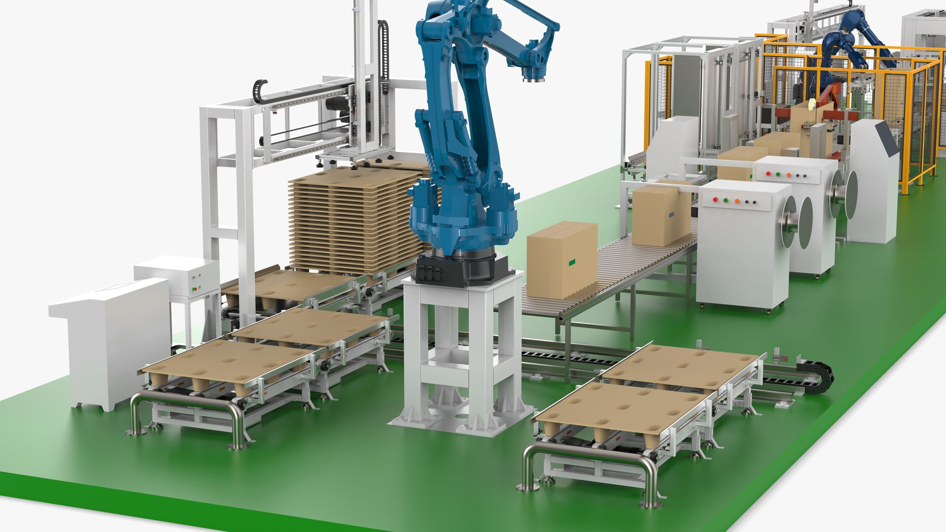 Fully Automatic Air Conditioners Packaging Line 3D Model - TurboSquid ...