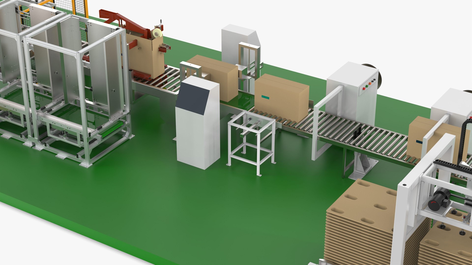 Fully Automatic Air Conditioners Packaging Line 3D Model - TurboSquid ...