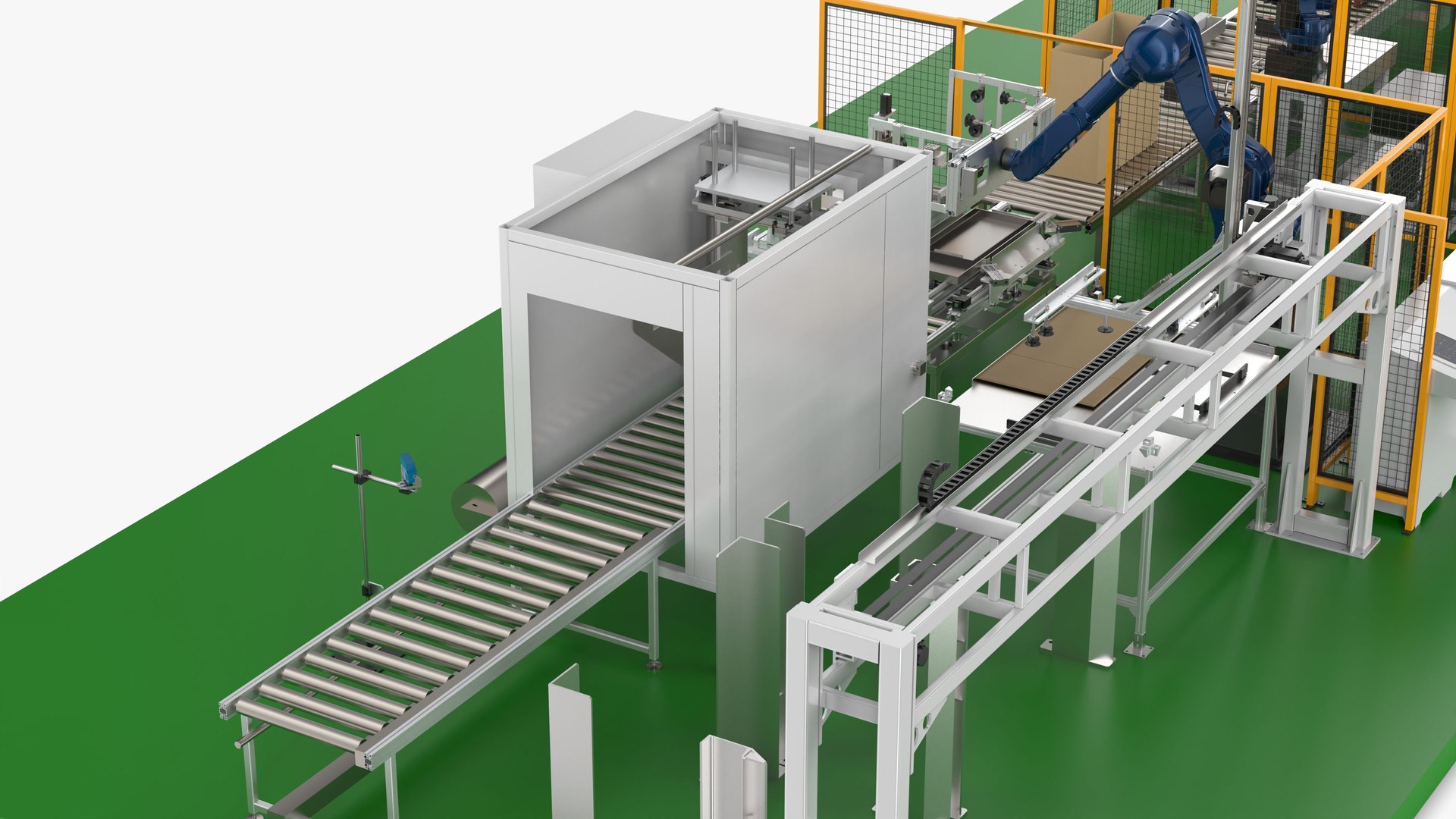Fully Automatic Air Conditioners Packaging Line 3D Model - TurboSquid ...