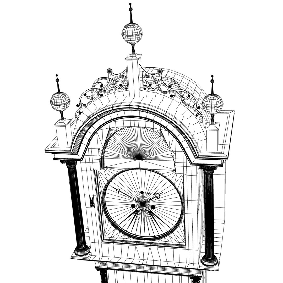 3d Grand Father S Clock