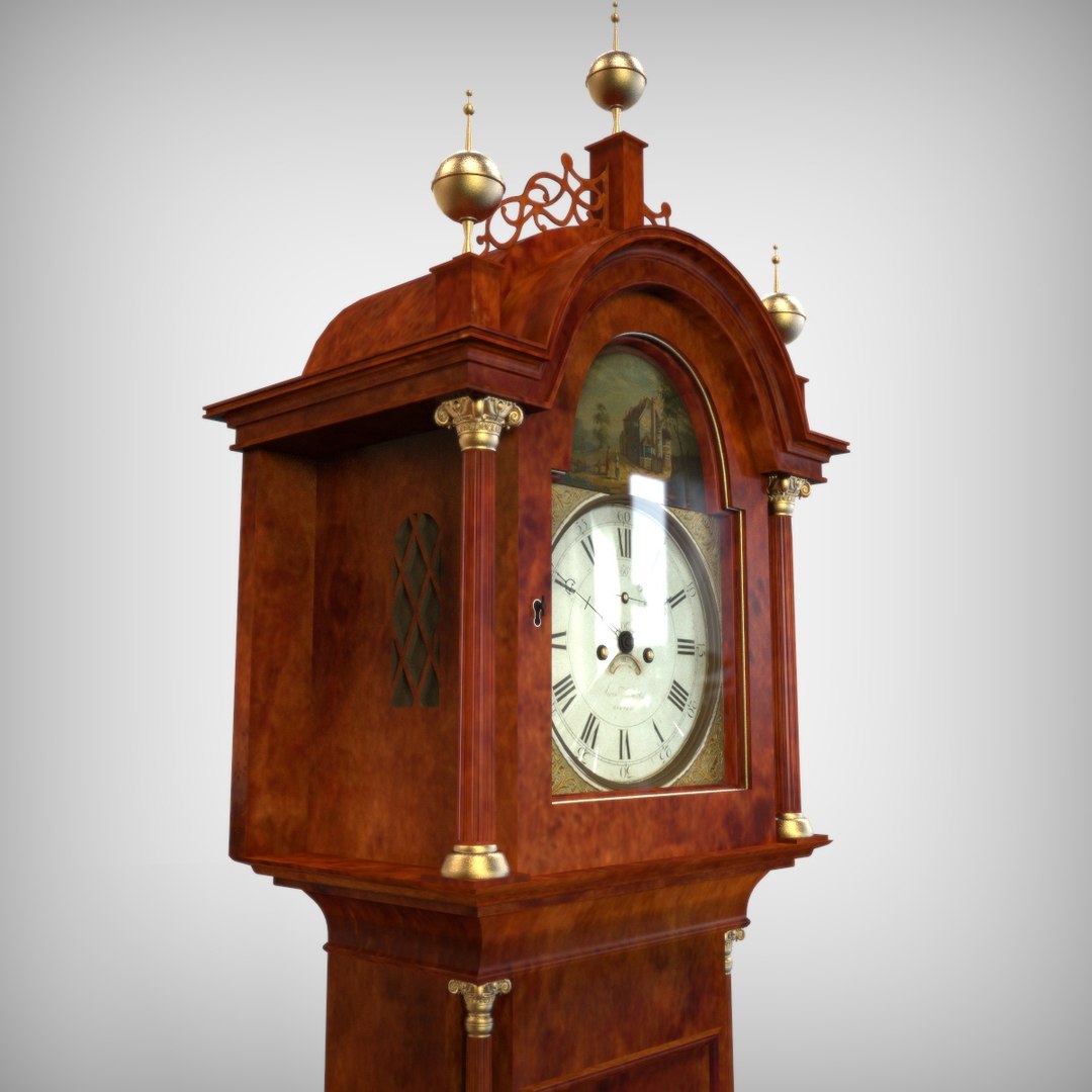 3d Grand Father S Clock