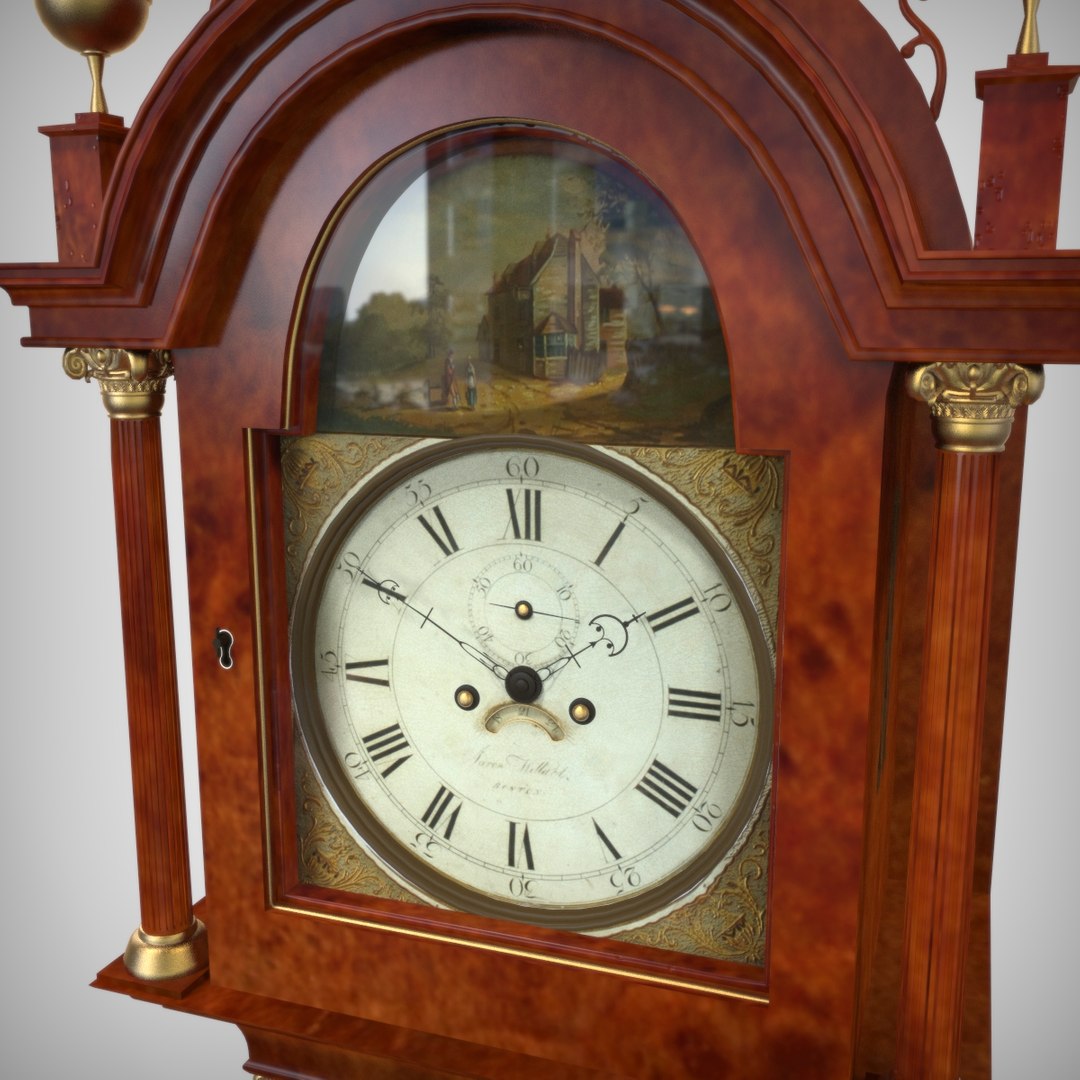 3d grand father s clock