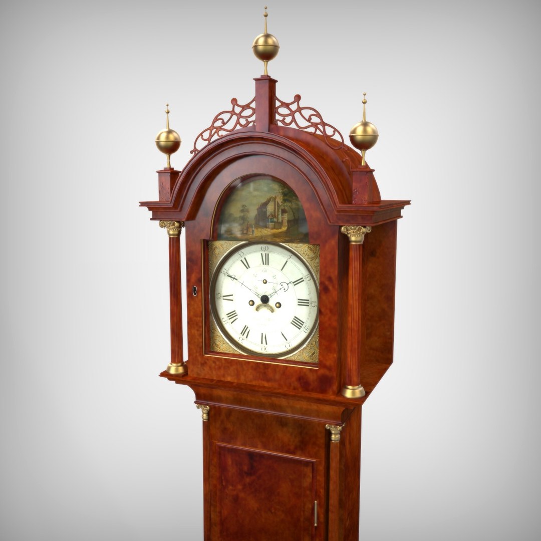 3d Grand Father S Clock