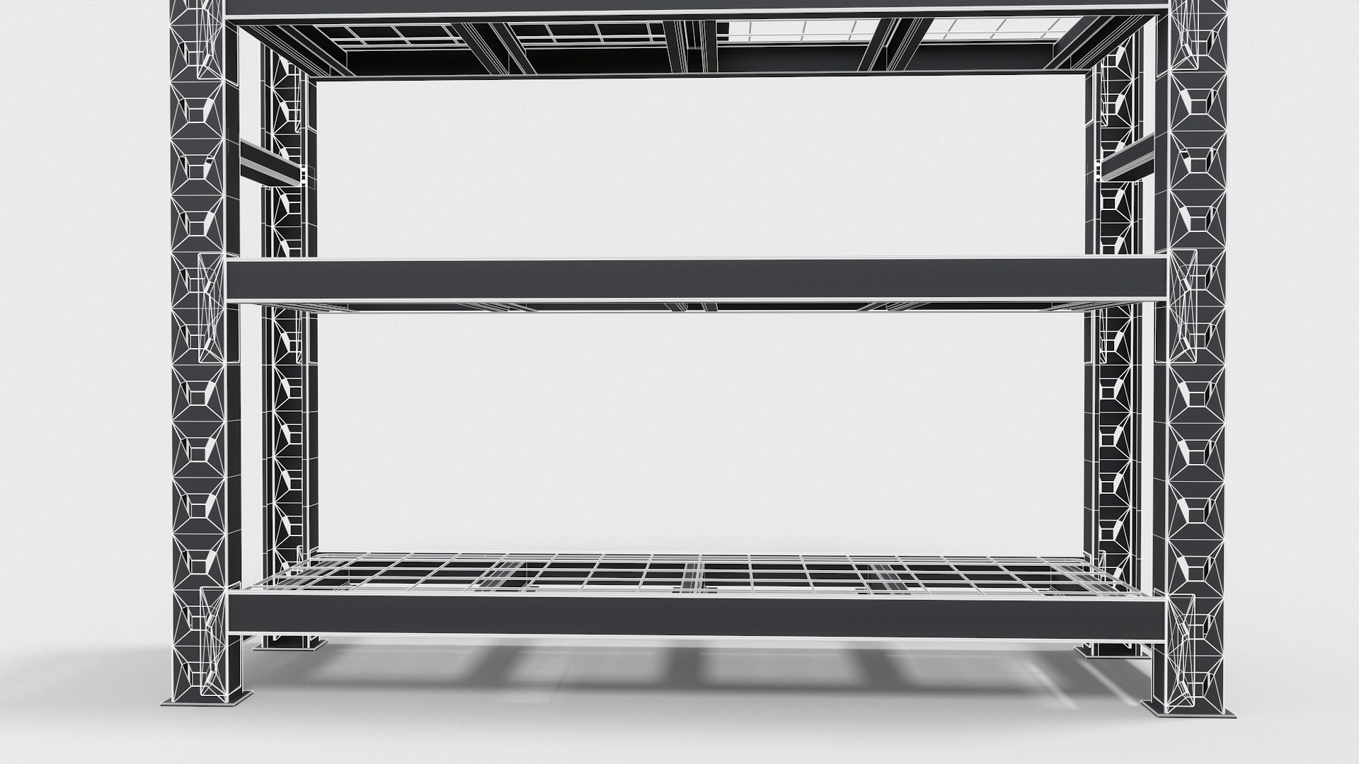 3D Model 1 Standart Heavy Duty Rack 1900 X 500 - TurboSquid 2053460