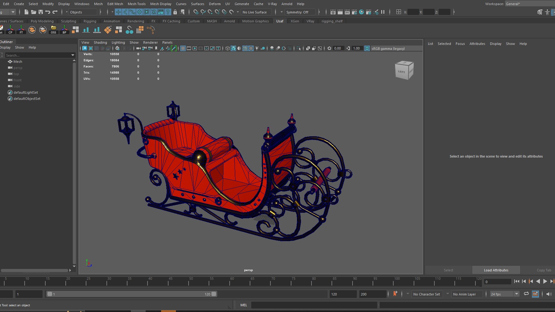 3D Sledge For Santa Claus - TurboSquid 2162102