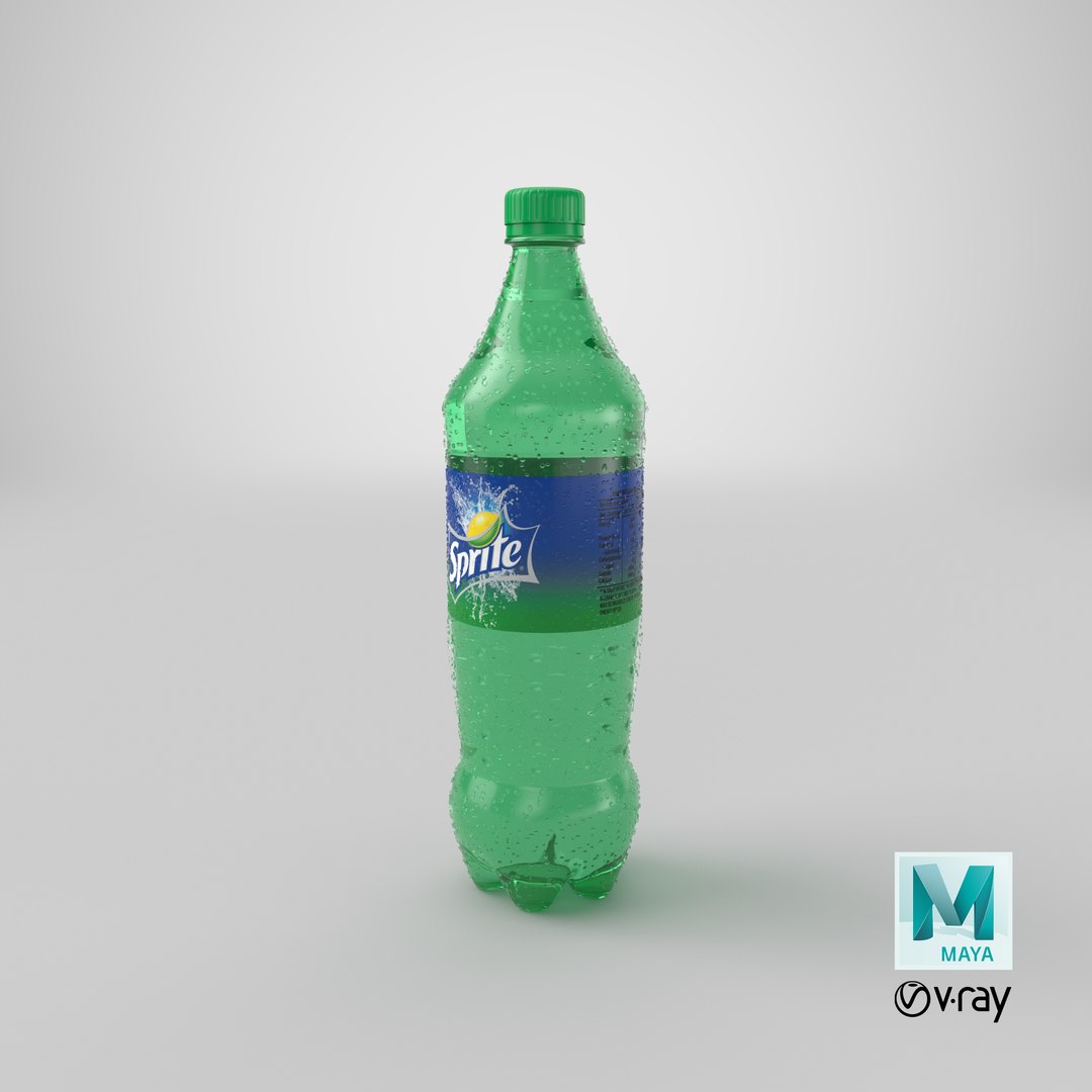 Wet Sprite Bottle 3D - TurboSquid 1755400