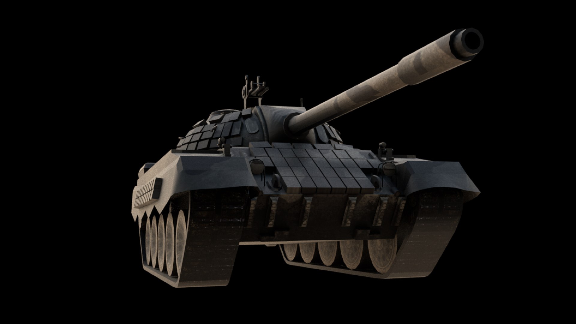 T 55 BF3 Tank 3D Model Classic Battle Ready Armor Model - TurboSquid ...