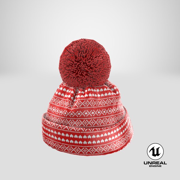 3D winter christmas hat model - TurboSquid 1358174