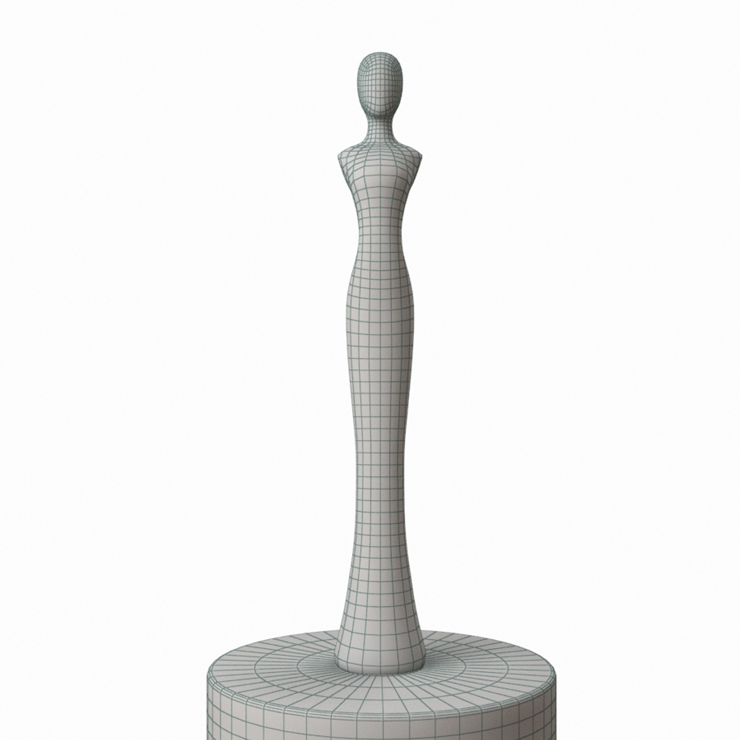 3d Model Statue Gold